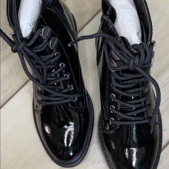 True Craft | Shoes | Nib True Craft Patent Combat Boots | Poshmark